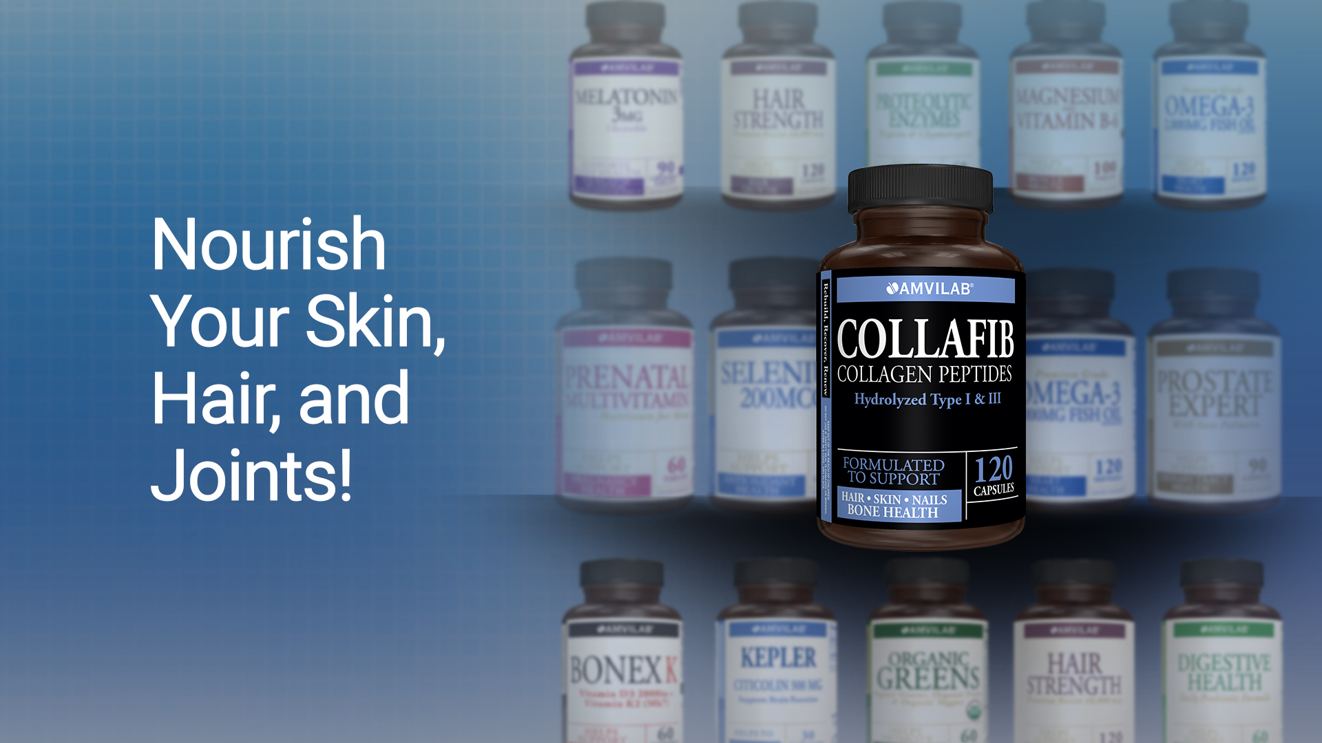 Collafib | Skin, Joint & Hair Health Support- Amvilab